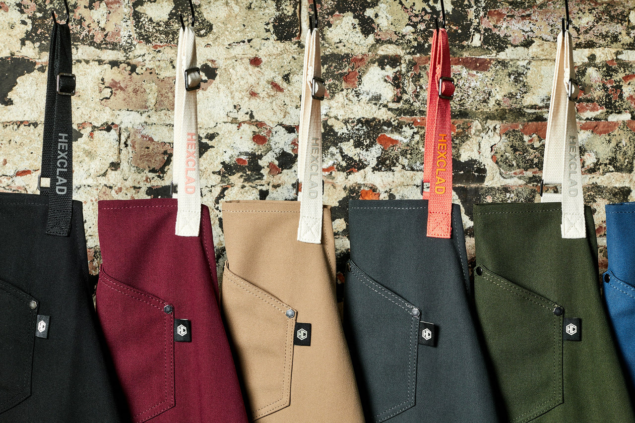 Meet HexClad's New Eco Modern Aprons – HexClad Cookware