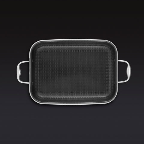 Hybrid Roasting Pan with Rack, 9” x 13” | HexClad
