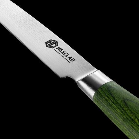 Damascus Steel Steak Knife Set, 4-pc (Green) | HexClad