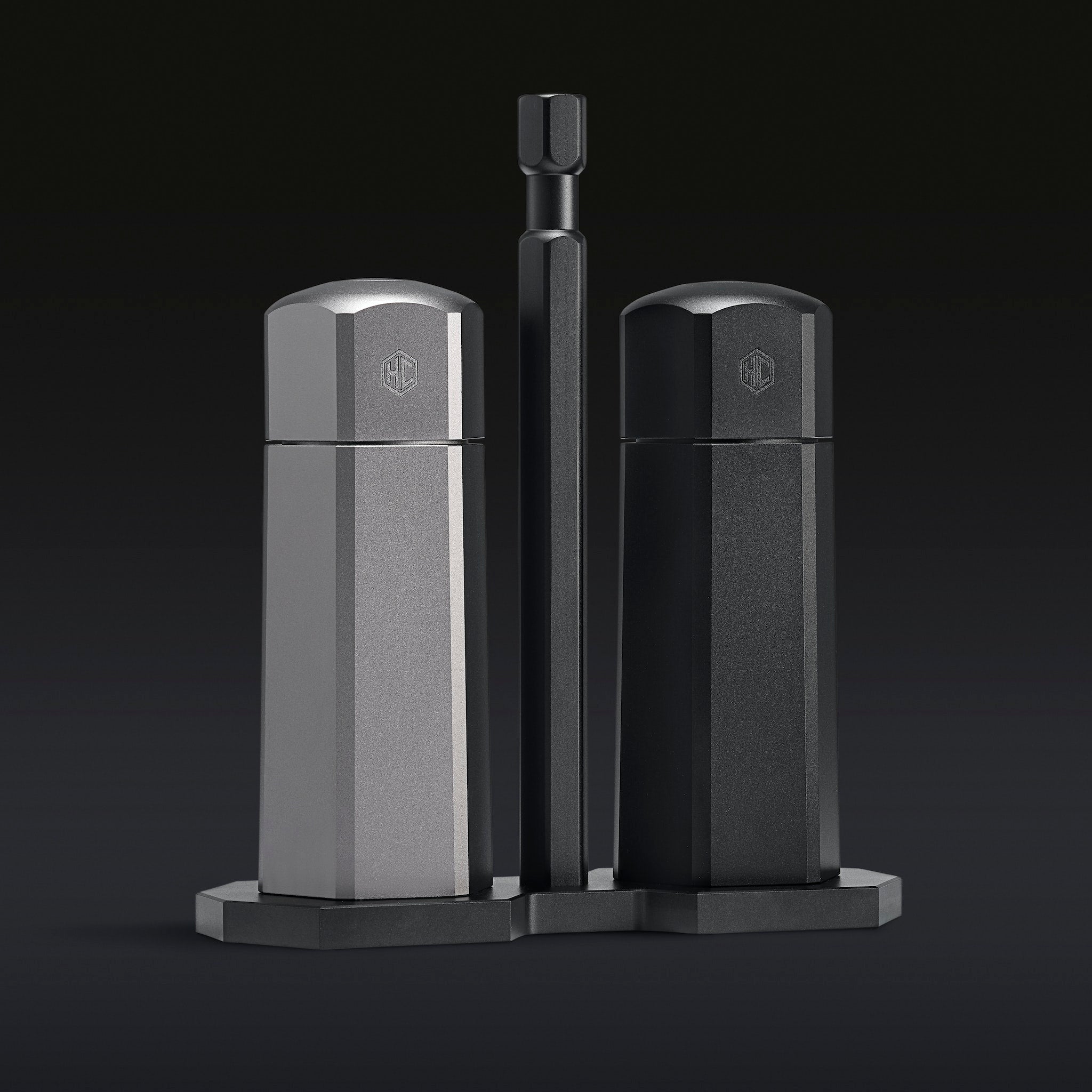 HexMill Tabletop Salt & Pepper Grinder Set