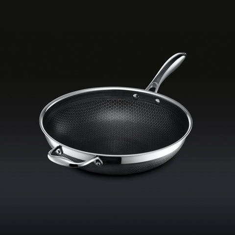 12" Hybrid Wok with Lid | HexClad