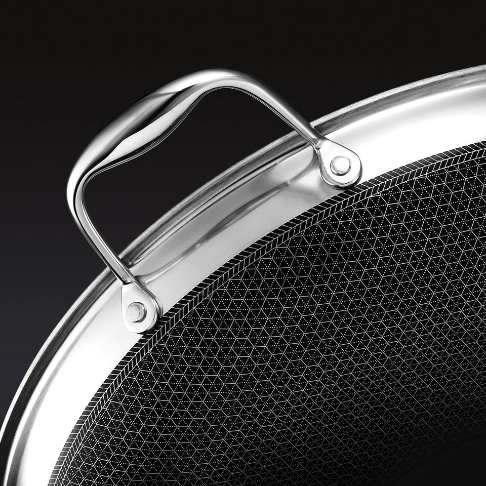 14" HexClad Hybrid Pan with Lid – Hexclad Cookware