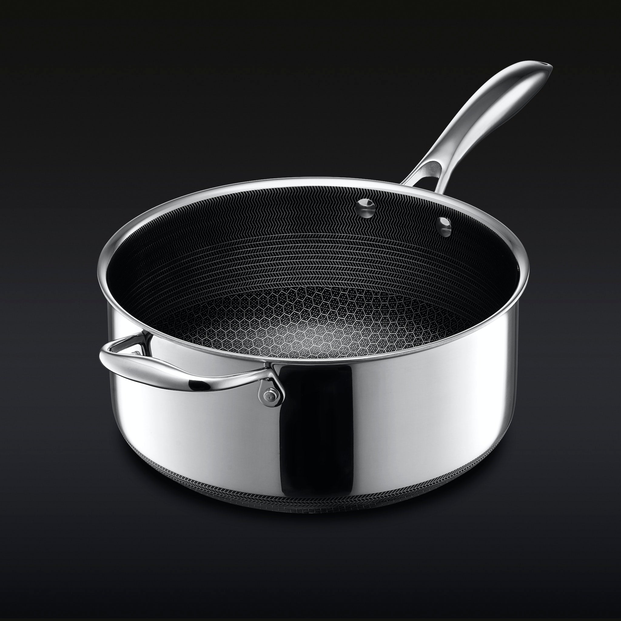 5QT Hybrid Saucepan with Lid HexClad Cookware