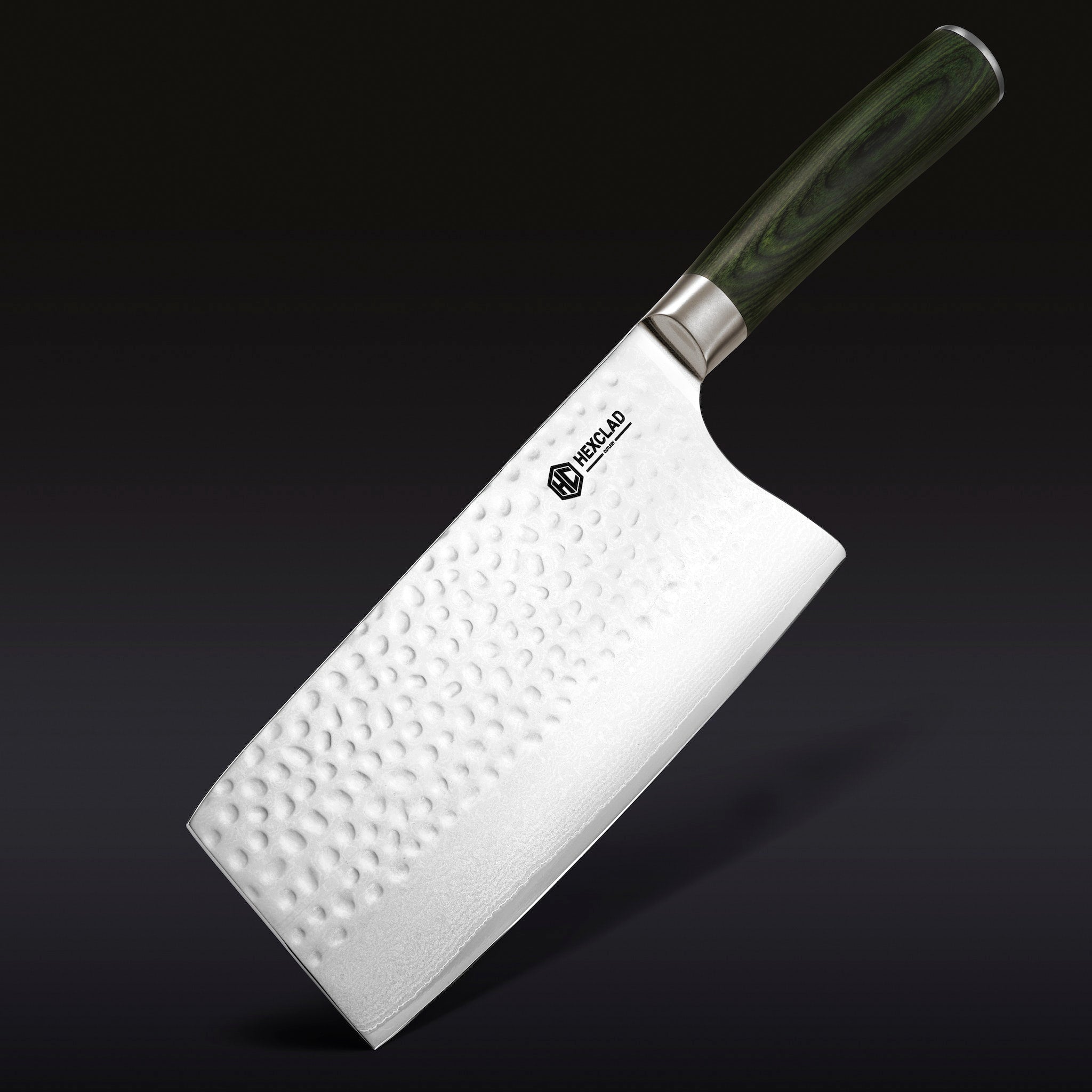 Damascus Steel 7" Cleaver – Hexclad Cookware