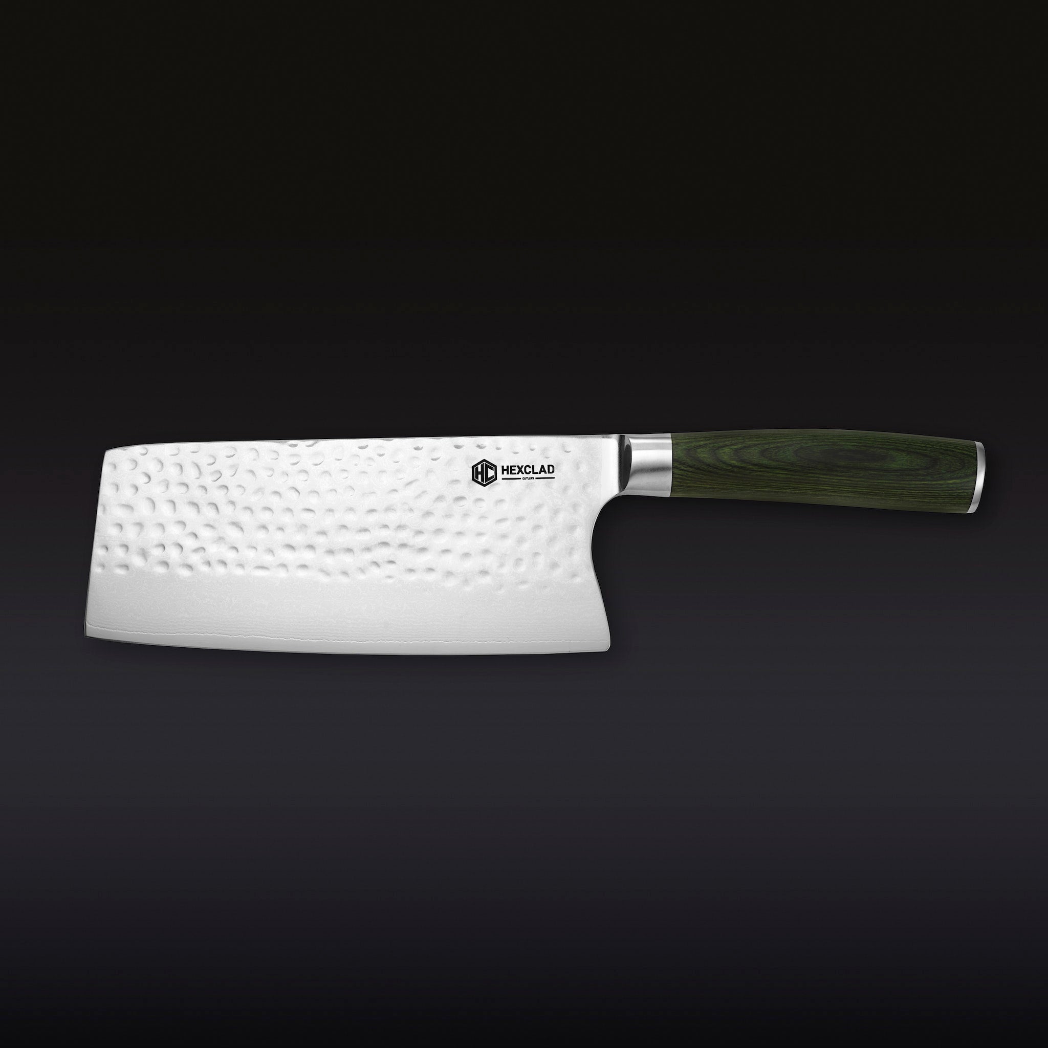 Damascus Steel 7" Cleaver – Hexclad Cookware