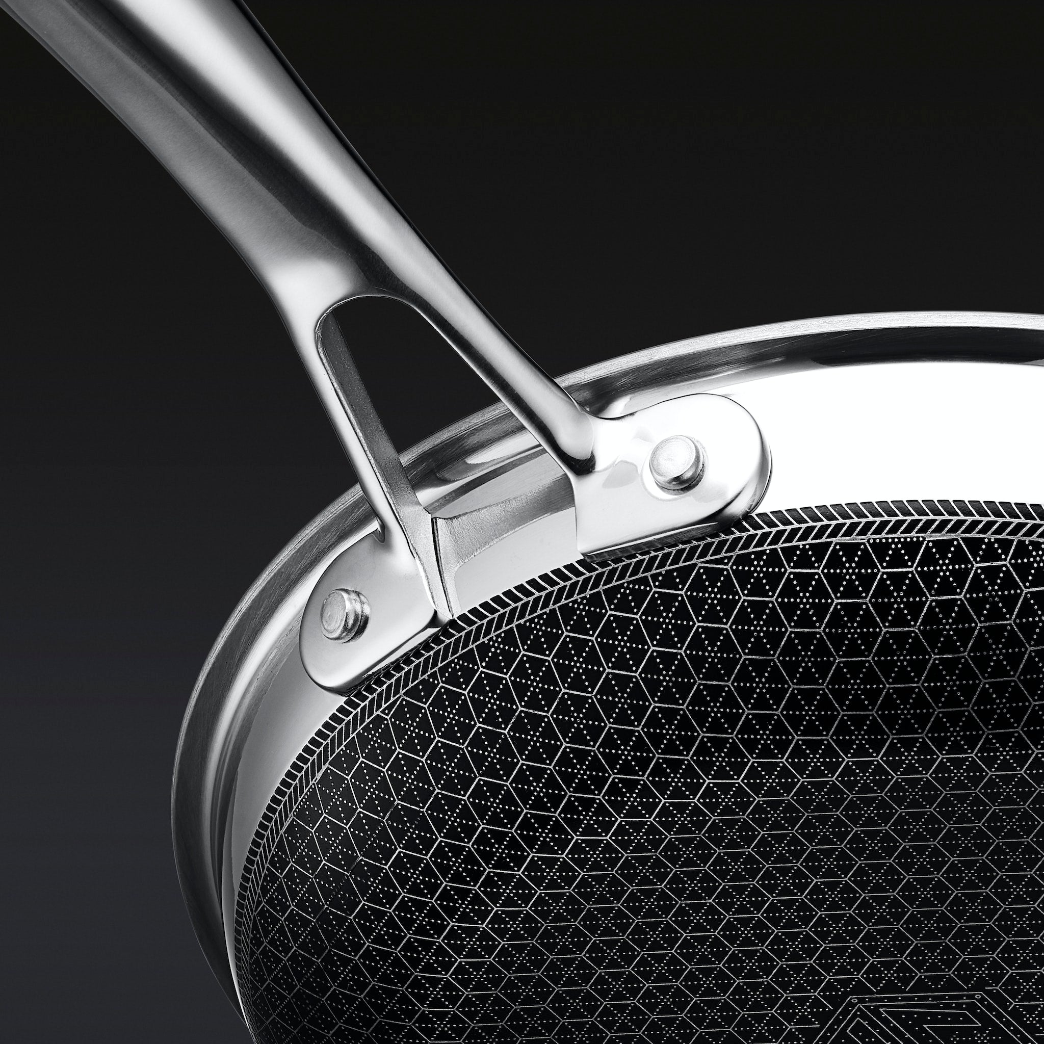 8" Stainless Steel Pan | HexClad Cookware – Hexclad Cookware