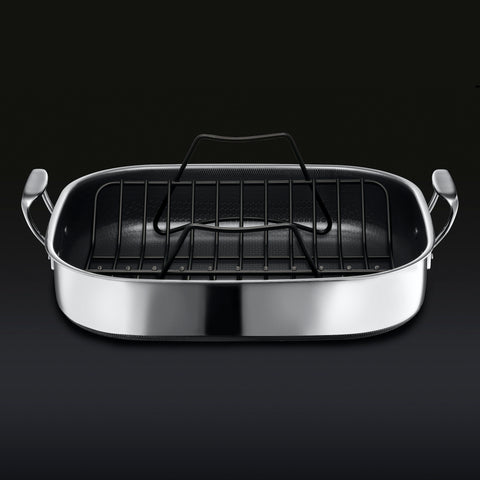 Hybrid Roasting Pan with Rack | Oven Pan | HexClad Cookware