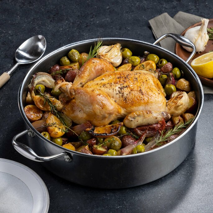 Deep Frying Pan with Lid | Hexclad – Hexclad Cookware