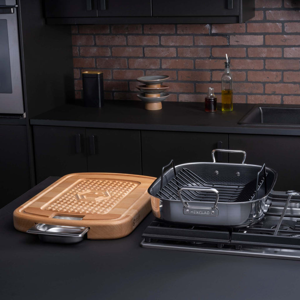 HexClad Hybrid Roasting and Cutting Board Set – Hexclad Cookware